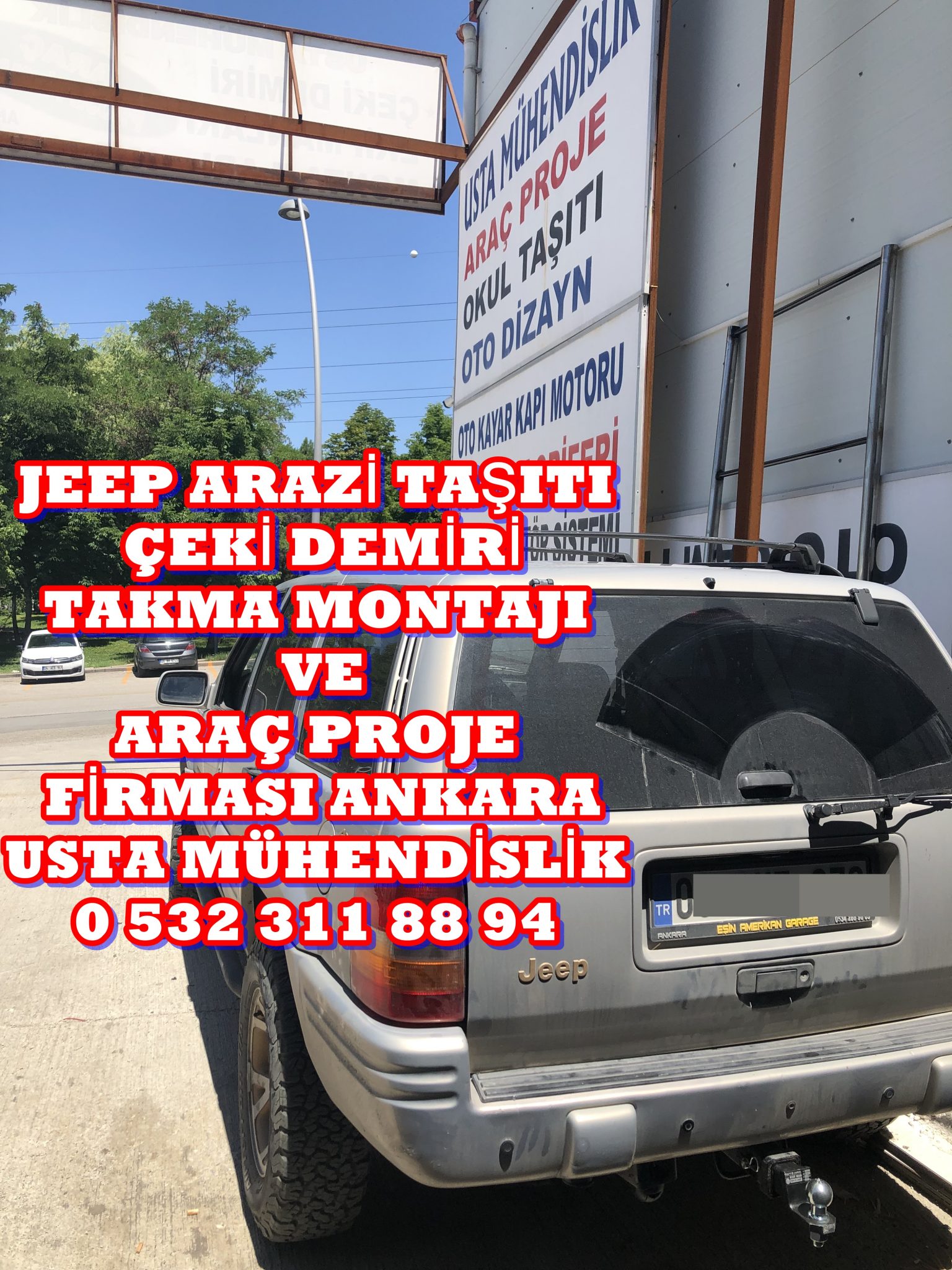 JEEP + ARAZİ TAŞITI ARAÇLARA ⇔ ÇEKİ DEMİRİ TAKMA MONTAJI/ARAÇ PROJE ...